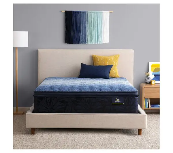 SERTA Classic Brecon 14.5' Plush Pillow Top Mat Ress- Twin