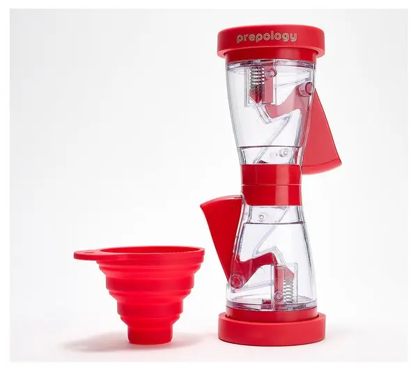 PREPOLOGY 2-in-1 Salt & Pepper Grinder W/ Funnel & Caps