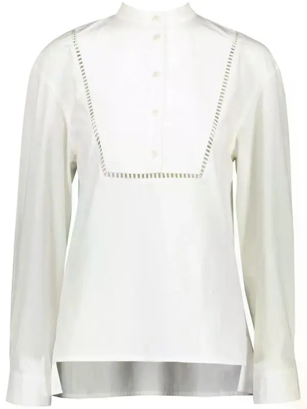 YVES SALOMON Poplin Blouse - White
