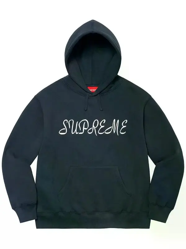 Supreme Script Logo Hoodie - Blue