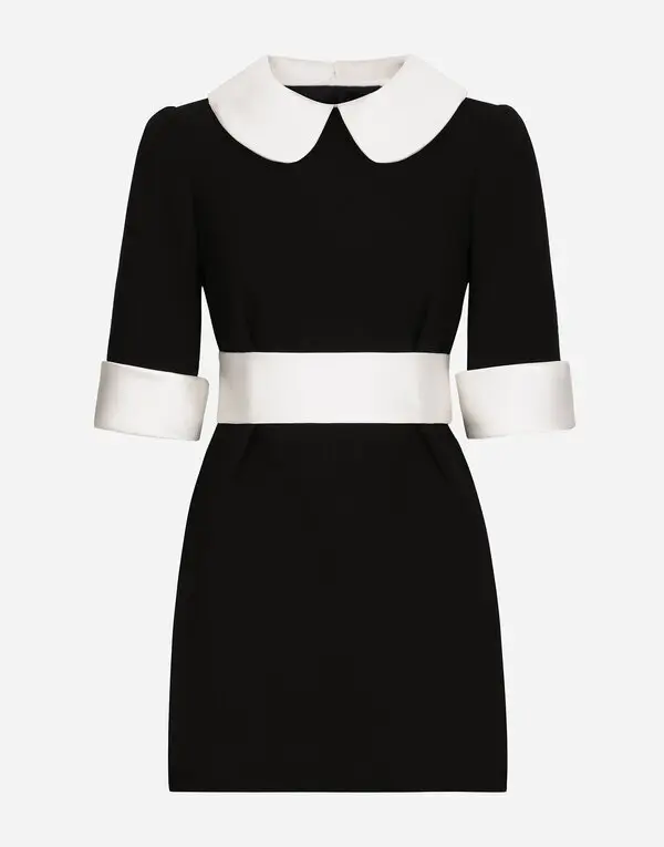 Dolce & Gabbana Short Wool Crepe Dress