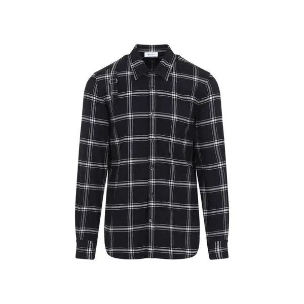 Alexander McQueen Twin Needle Harness Shirt - Black