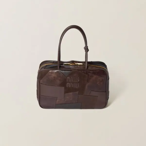 Miu Miu Leather Patchwork Beau Bag - Briarwood