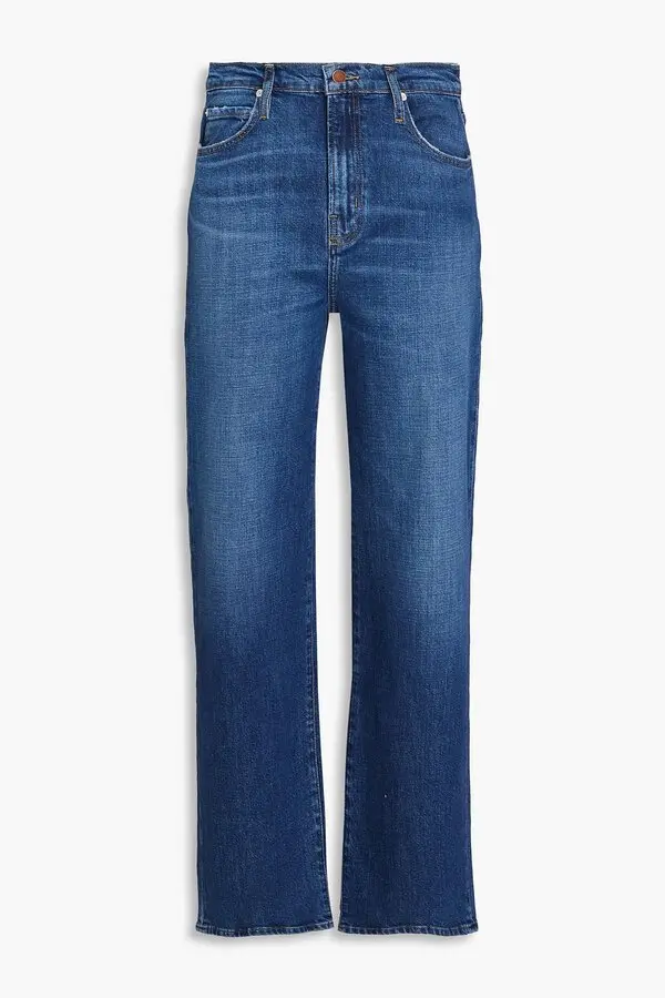 FRAME Le Jane High-rise Straight-leg Jeans - Dark Denim