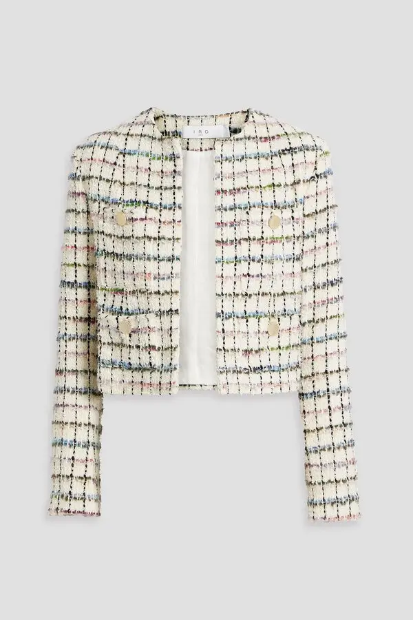 IRO PARIS Miora Metallic Bouclé-tweed Jacket