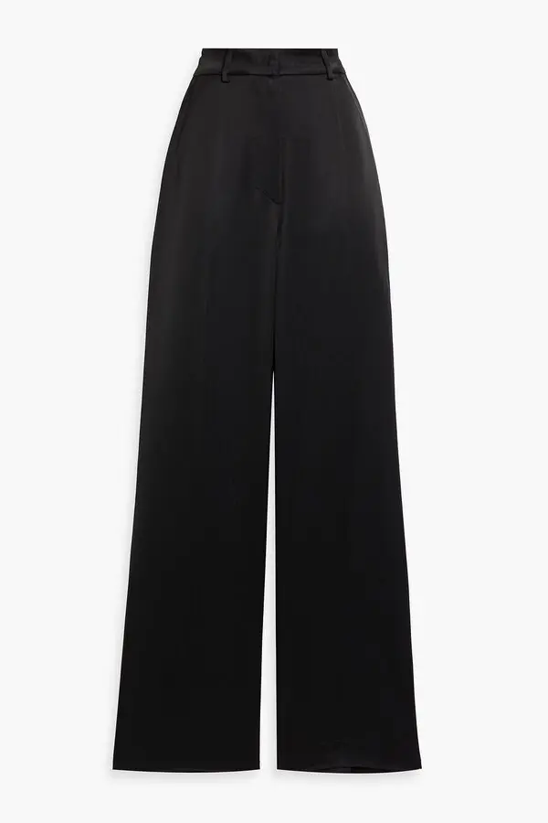 Nanushka Zoelle Satin Wide-leg Pants
