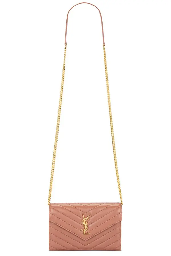 Saint Laurent Wallet On Chain Bag - Coral Paradise