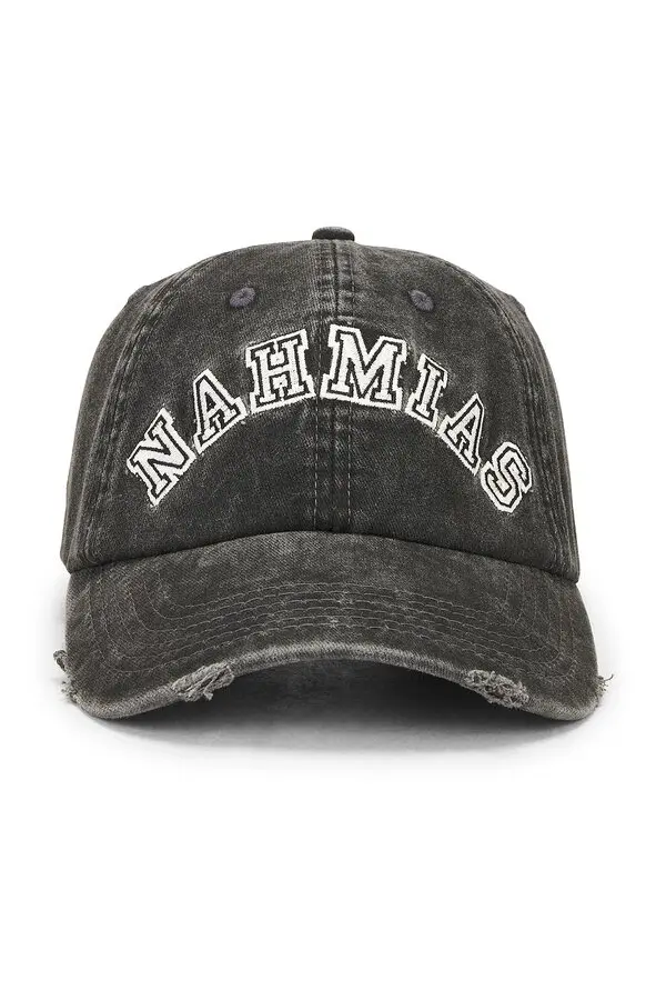NAHMIAS Chenille Dad Cap - Off Black
