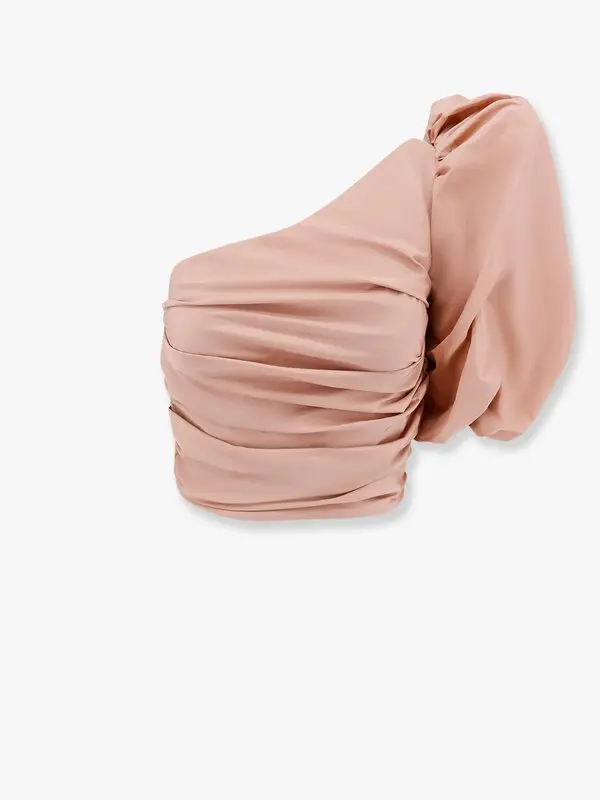 Pinko Draped Jersey Top - Pink