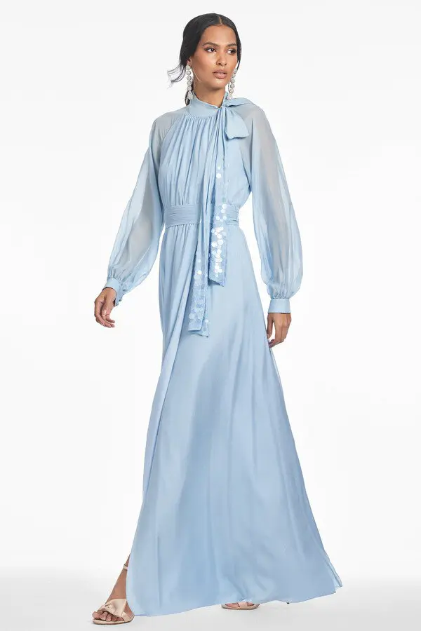 Sachin & Babi Vera Gown - Blue