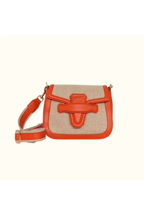 NORTON AND HODGES The Ellen Handbag In Hemp And Leather - Neutral