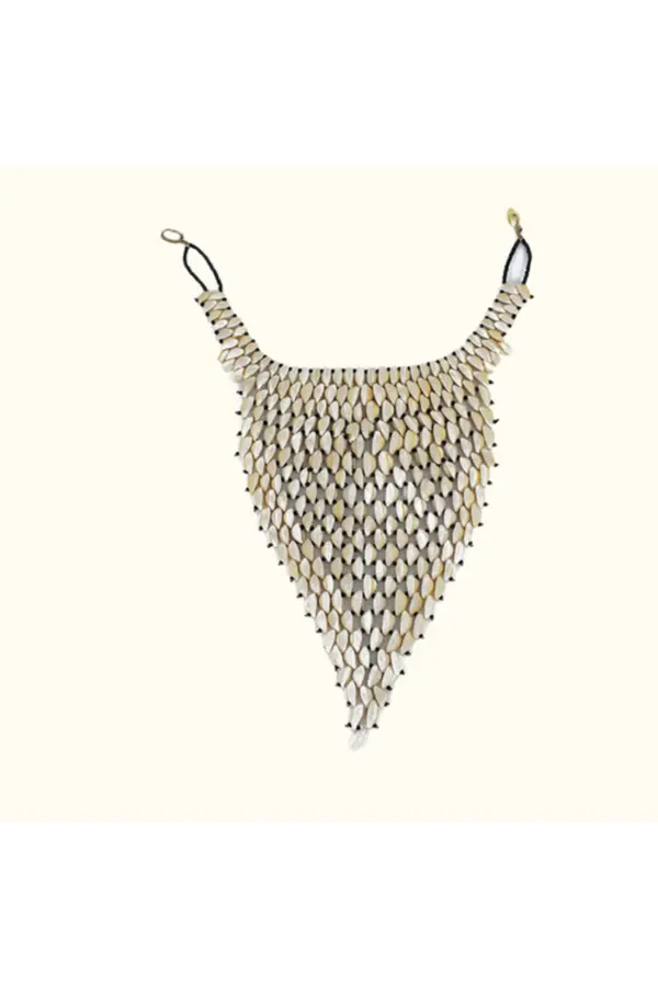 NORTON AND HODGES Seychelles Shell Bib Necklace