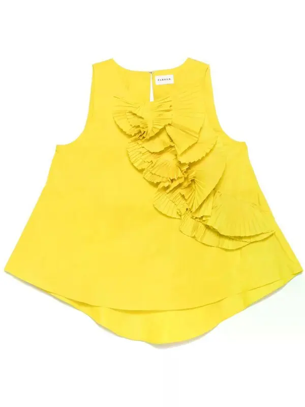 P.a.r.o.s.h Ruffled-detail Blouse - Yellow