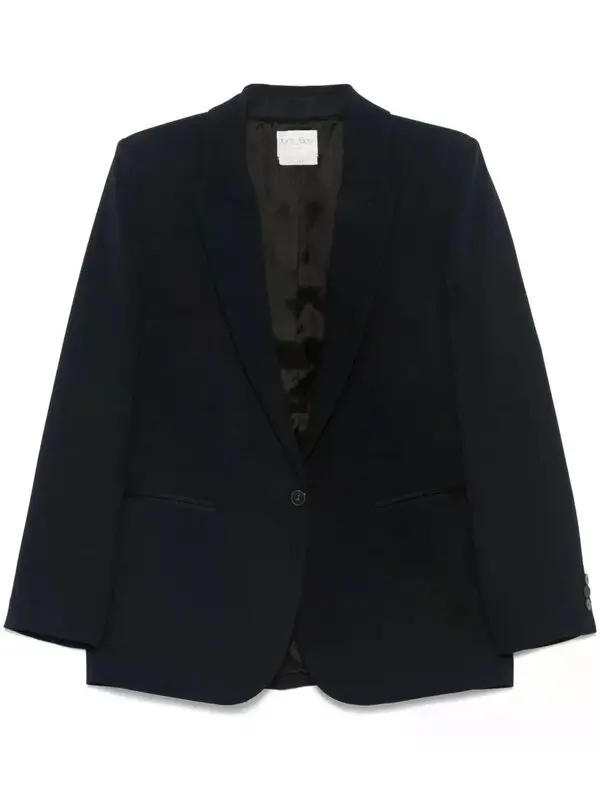 FORTE_FORTE Crepe Blazer - Blue