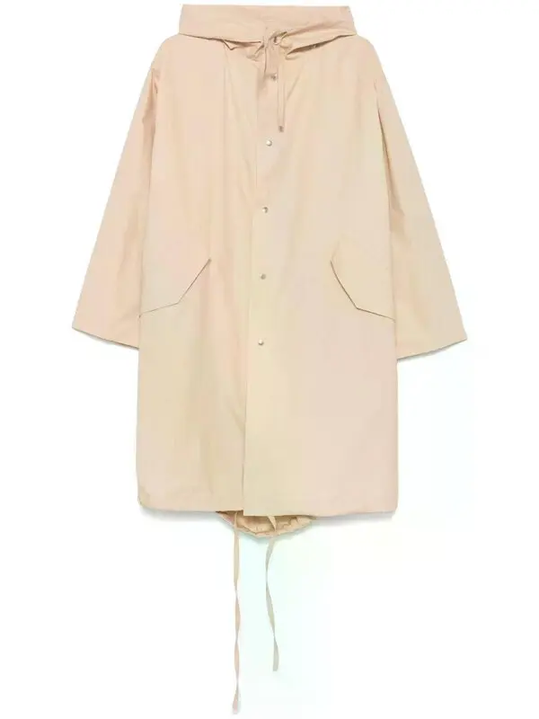 JIL SANDER Logo-print Coat - Neutrals