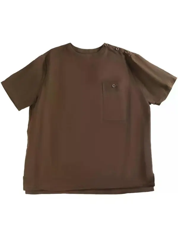 UMA WANG Press-stud Fastening T-shirt