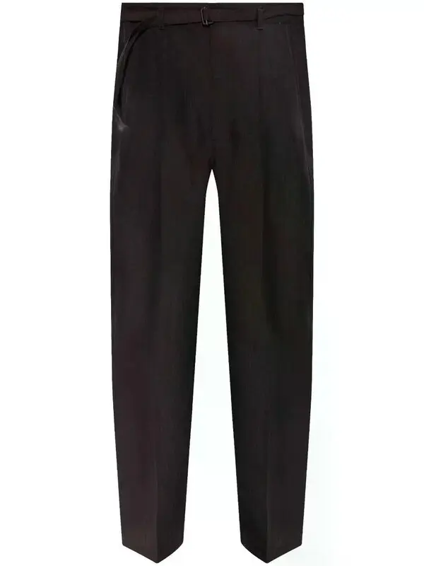 LEMAIRE Belted Tailored Trousers - Black