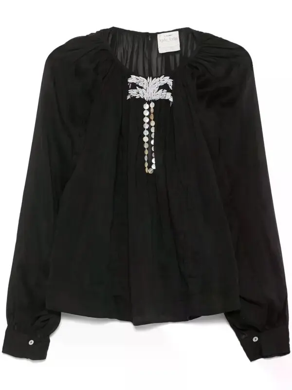 FORTE_FORTE Bead-embellished Blouse