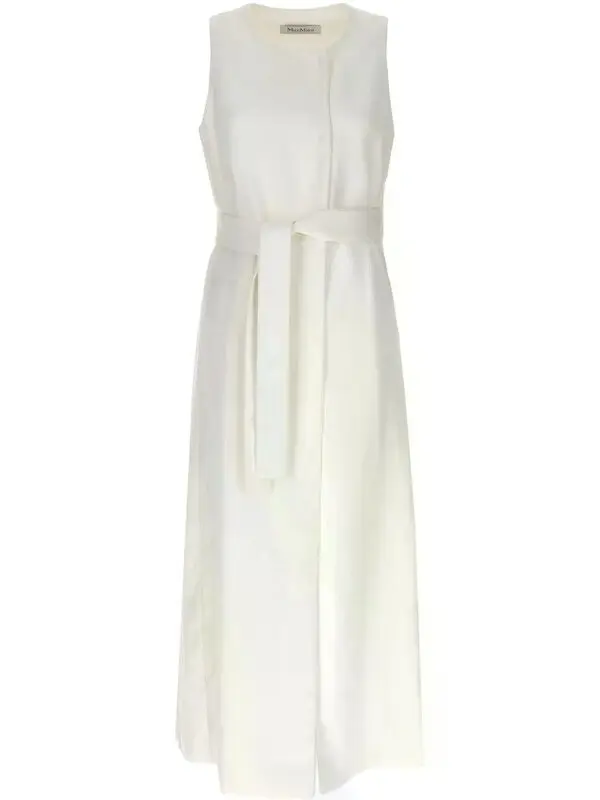 Max Mara Aureo Maxi Waistcoat - White