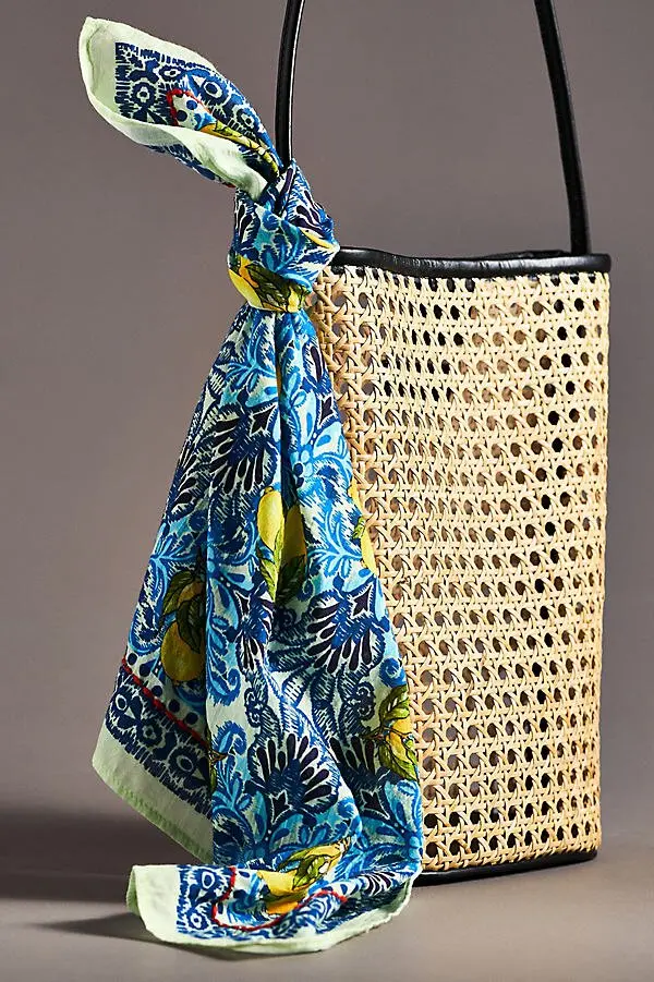 Vismaya X Lemon Icon Scarf - Blue Pattern