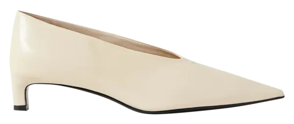 JIL SANDER Leather Pumps - Cream