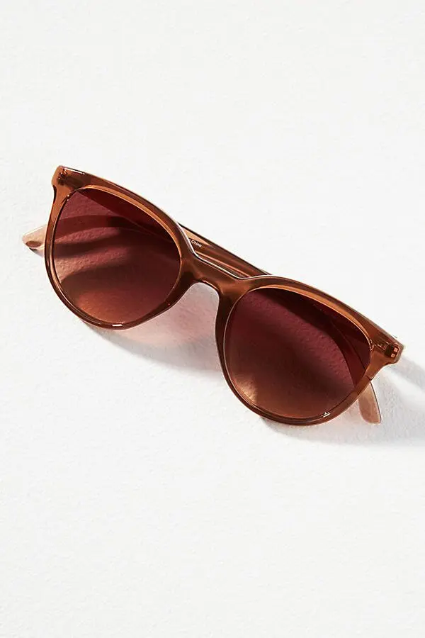 SUNSKI Makani Round Frame Sunglasses - Raspberry