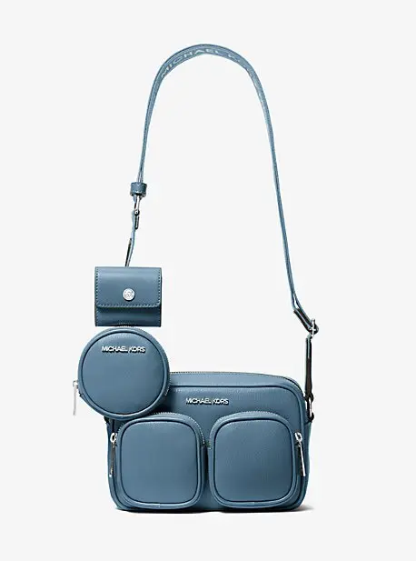 Michael Kors Jet Set Medium Crossbody Bag With Airpods Pro Case - Blue