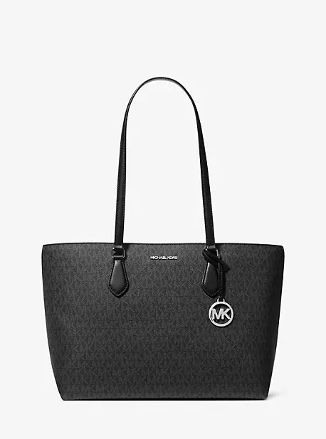 Michael Kors Sheila Large Signature Logo Tote Bag - Black