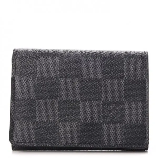 LOUIS VUITTON Enveloppe Carte De Visite Damier Graphitein