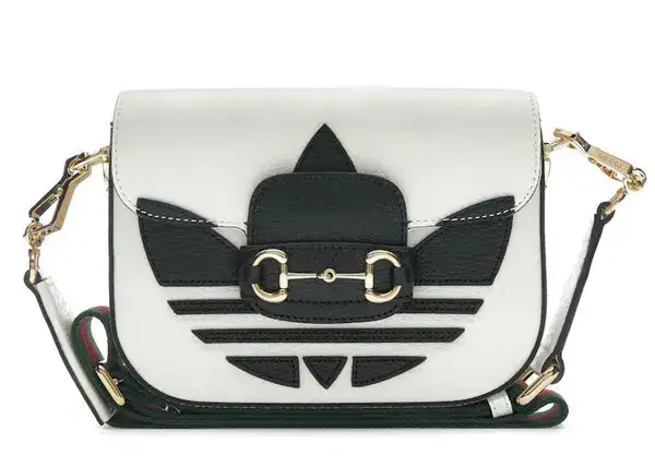 Gucci X Adidas Horsebit 1955 Shoulder Bag - White/Black | Editorialist