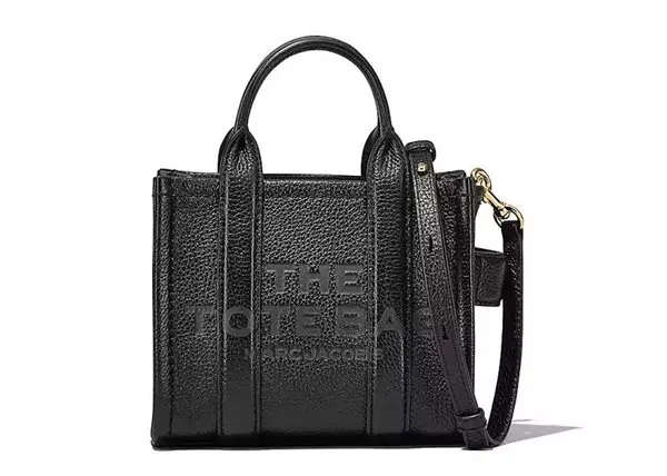 Marc Jacobs The Leather Mini Tote Bag - Black