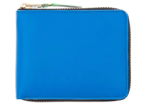 Comme Des Garçons Sa7100sf Super Fluo Wallet - Blue