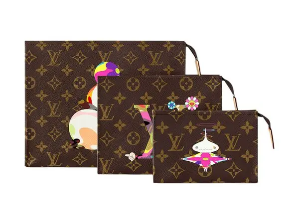 LOUIS VUITTON X Takashi Murakami Trio Toiletry Pouch