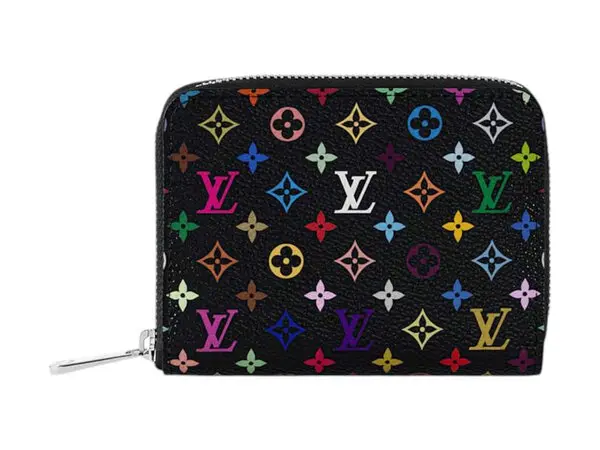 LOUIS VUITTON X Takashi Murakami Zippy Coin Purse - Black Multicolored