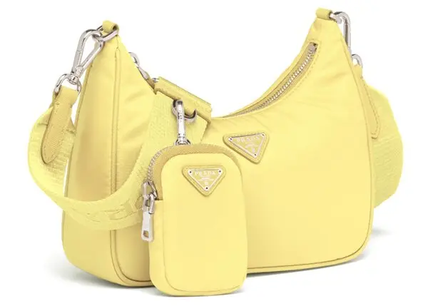 Prada Re-edition 2005 Nylon Bag - Lemon Yellow