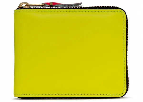 Comme Des Garçons Sa7100sf New Super Fluo Wallet - Yellow