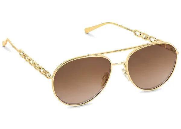 LOUIS VUITTON My Chain Pilot Sunglasses