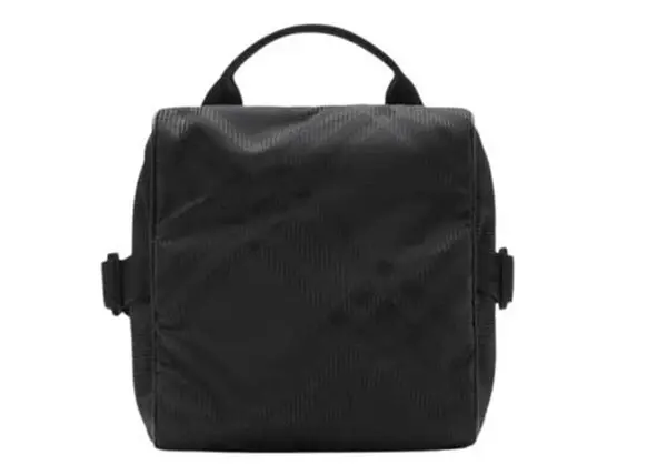 Burberry Nylon Check Jacquard Tile Shoulder Bag