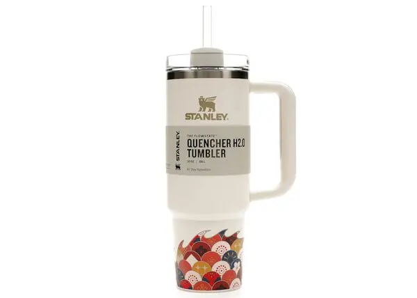 STANLEY The Lunar New Year Limited Edition Flowstate Quencher 30oz Tumbler - Cream Dragon