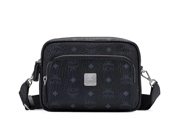 Mcm Aren Crossbody Visetos - Black