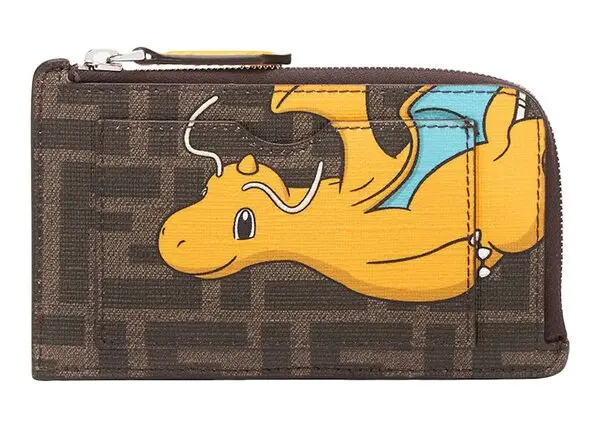 Fendi X Frgmt X Pokemon Ff Fabric Card Holder Card Case