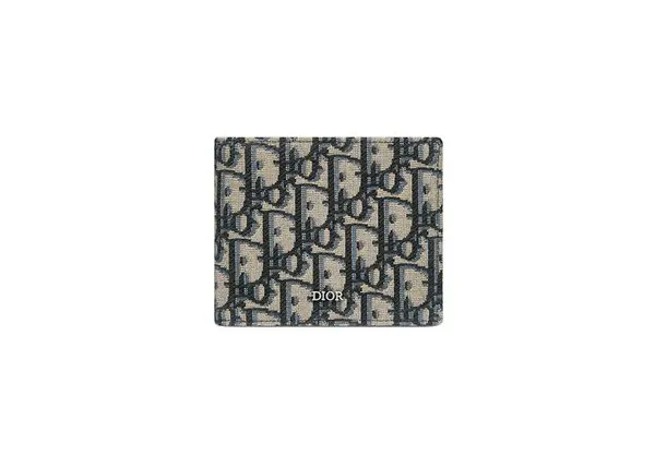 Dior Wallet - Beige And Black Dior Oblique Jacquard