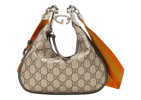 Gucci Attache Small Shoulder Bag - Beige/ebony