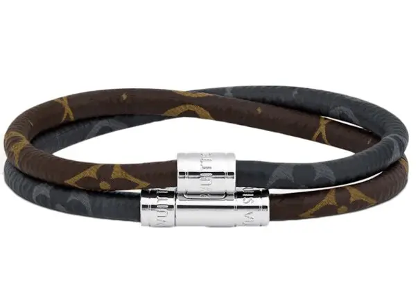 LOUIS VUITTON Keep It Double Leather Bracelet
