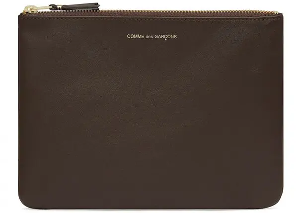 Comme Des Garçons Sa5100 Classic Plain Wallet - Brown