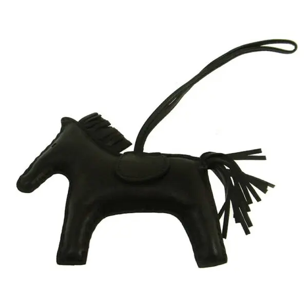 Hermès Bag Charm Rodeo Horse Milo Mm - Noir