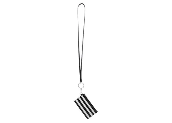 Balenciaga X Adidas Card Case On Keychain - Black/white