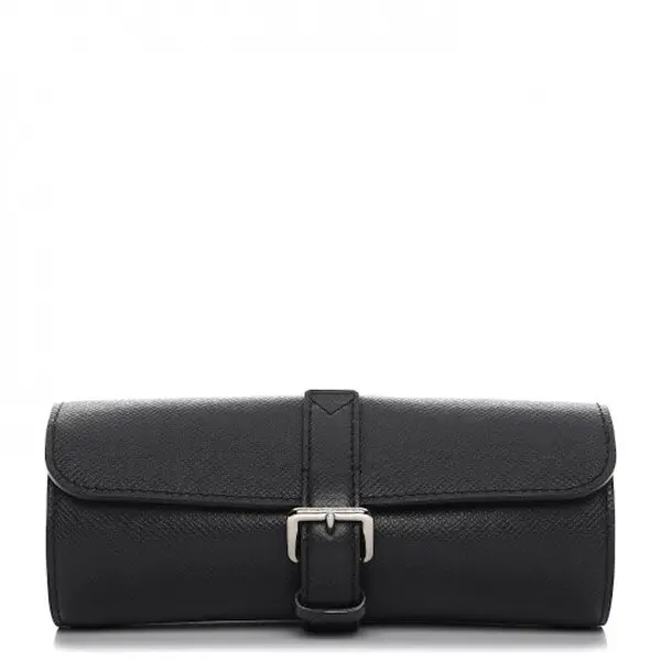 LOUIS VUITTON Travel Case 3 Watch Taiga