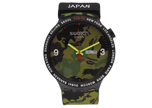 SWATCH X Bape Big Bold Tokyo Edition Watch