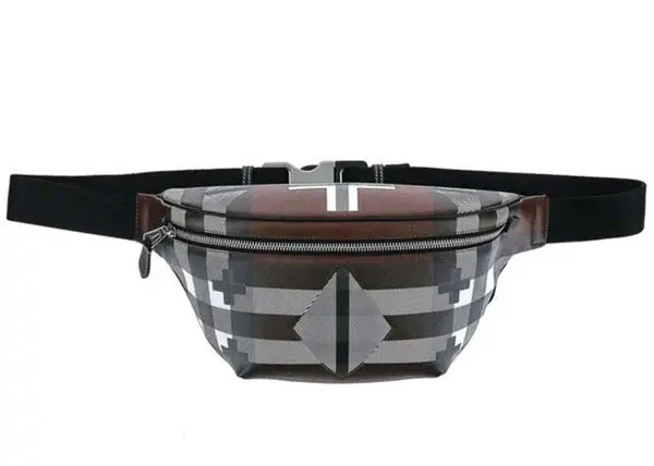 Burberry Geometric Check Bum Bag